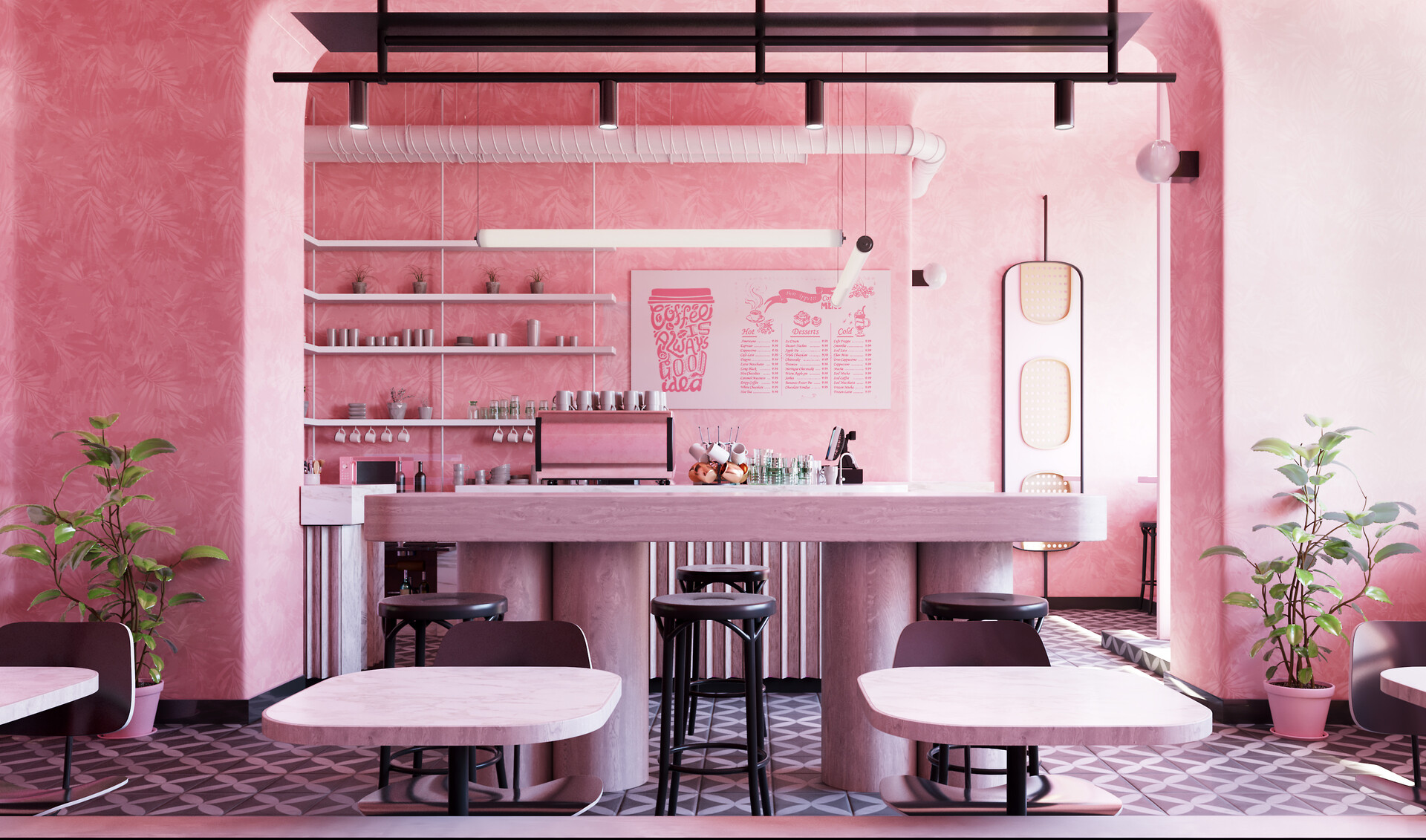 ArtStation - Pink Coffee