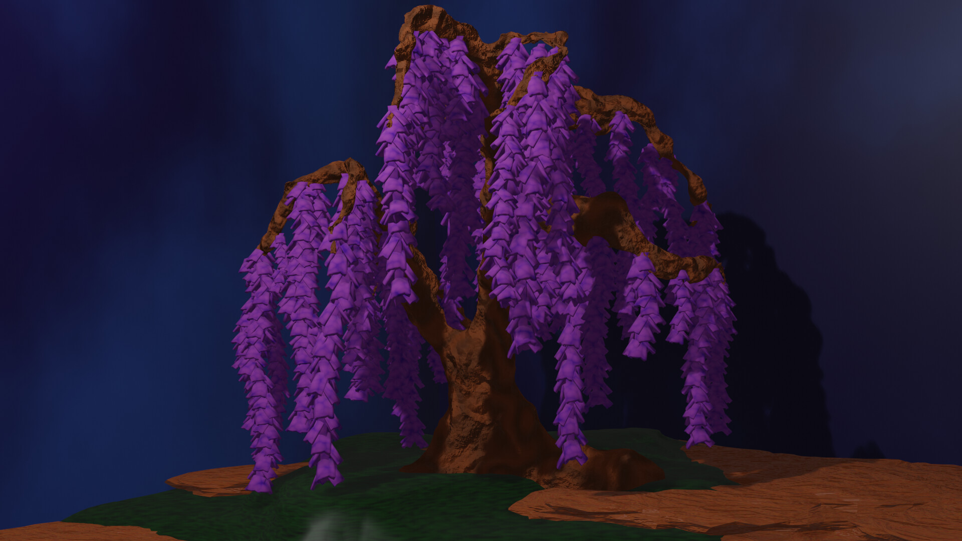 ArtStation - Tree with purple petals