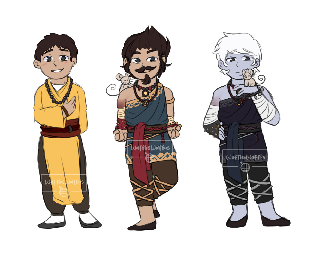 ArtStation - Dwarf monk design