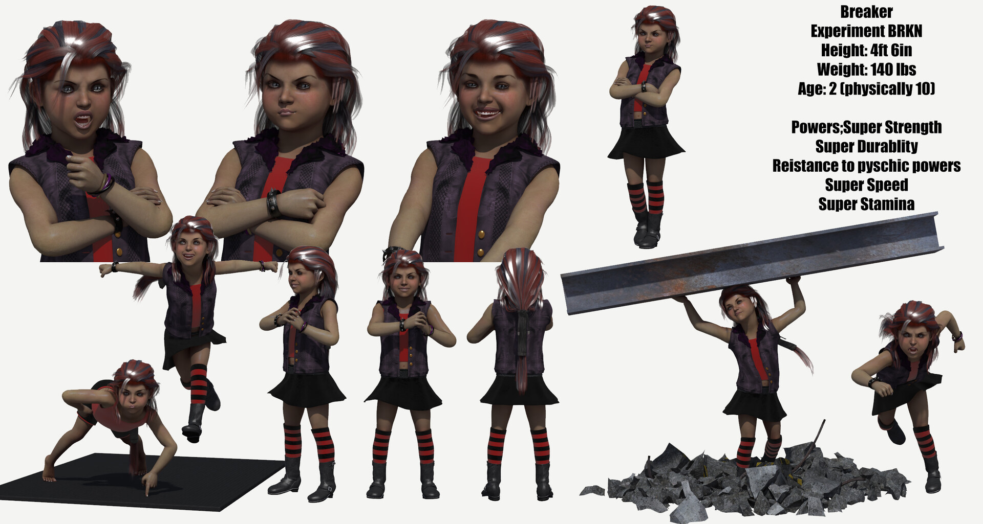 ArtStation - Breaker Character Sheet