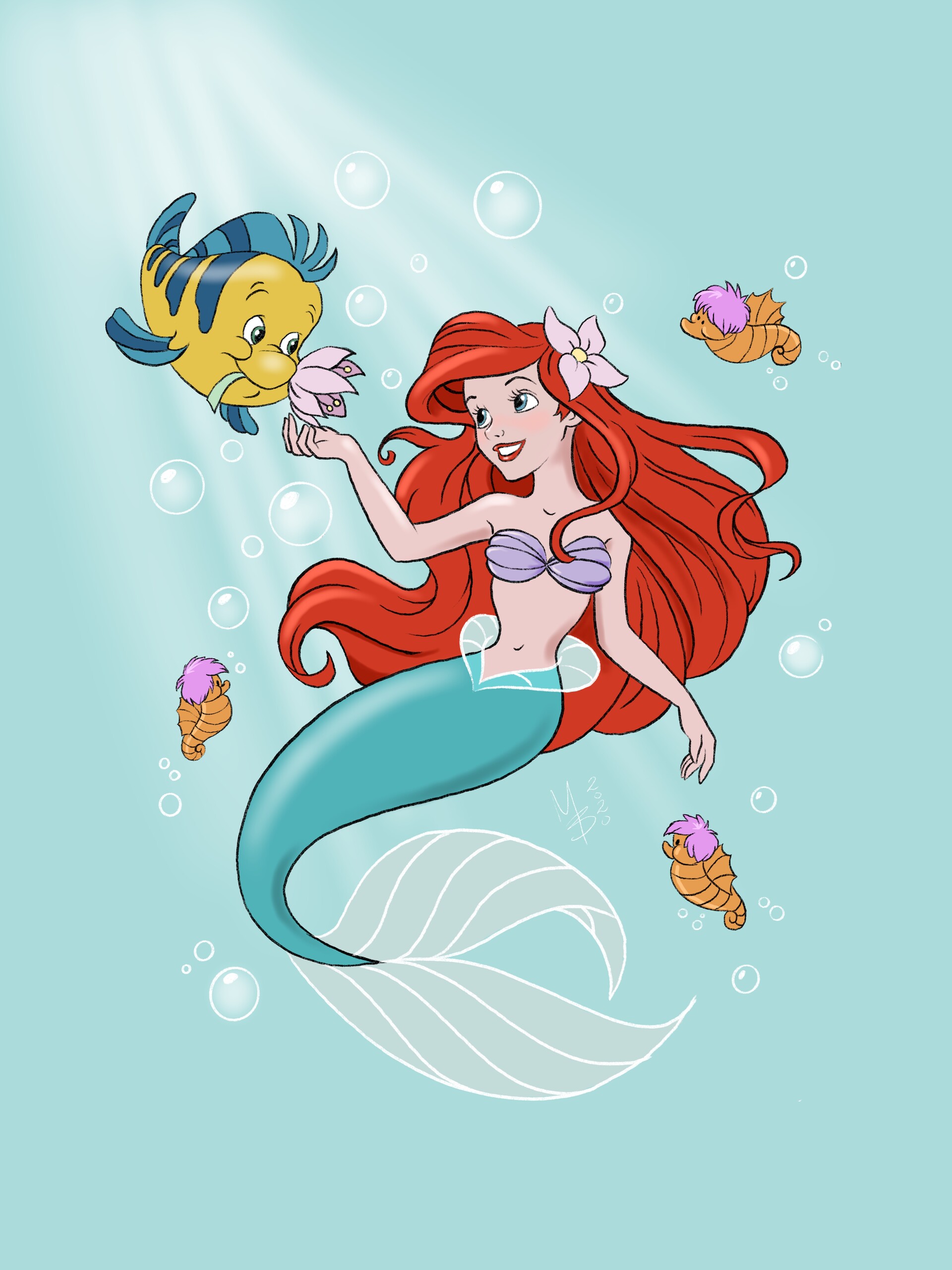 Artstation Ariel With Flounder