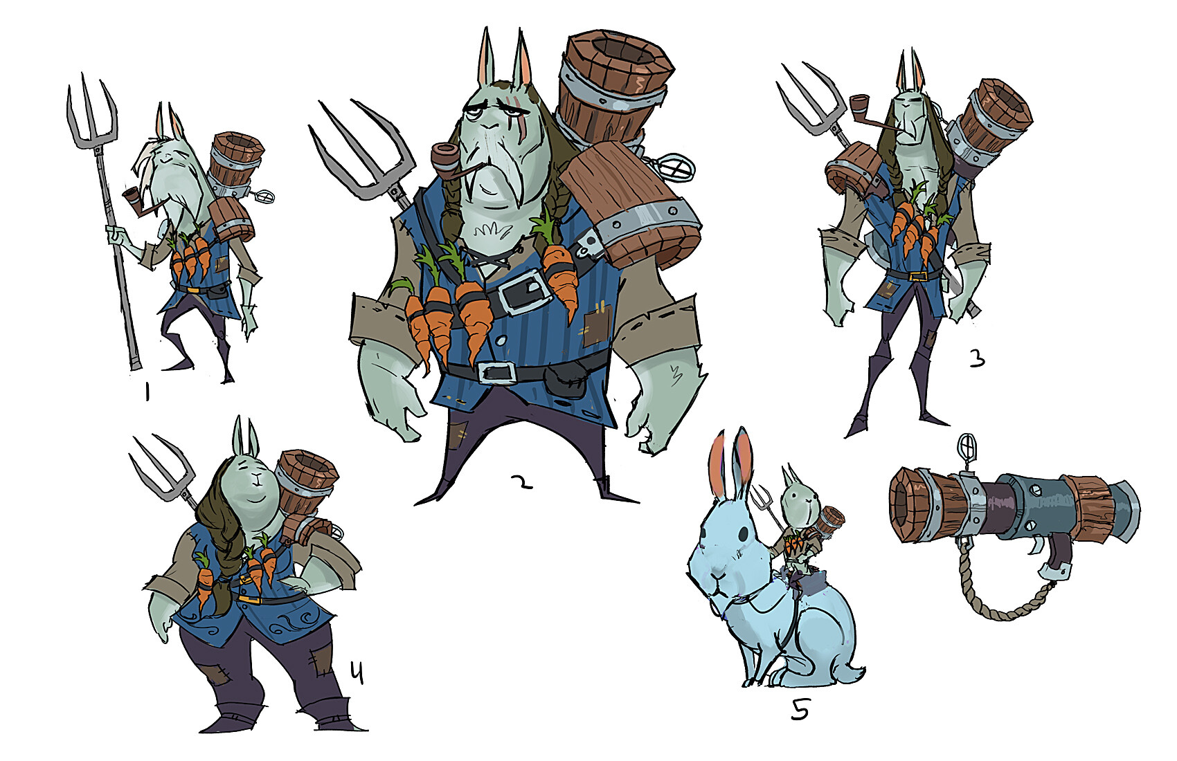 ArtStation - Character designs for a canceled project
