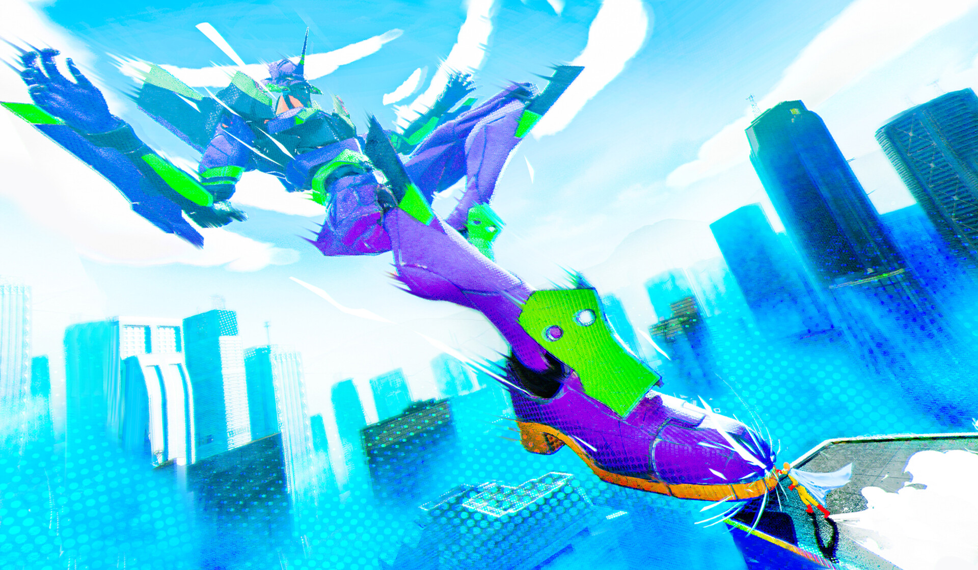 ArtStation - EVA UNIT-01 X ONE-PUNCH MAN