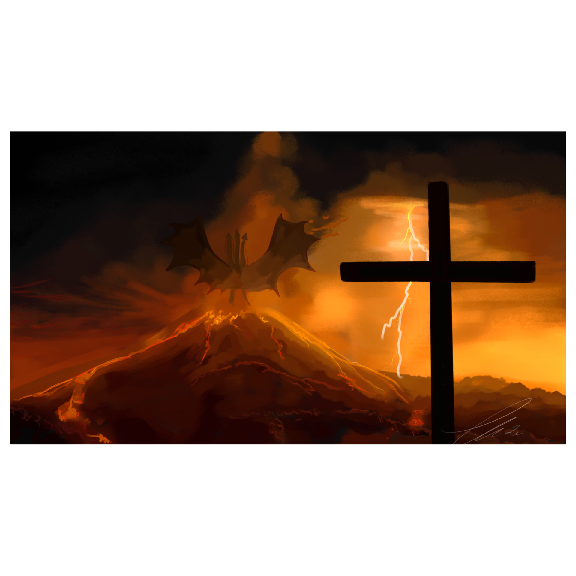 ArtStation - Environment Study: Godzilla - King of the Monsters (Ghidorah)