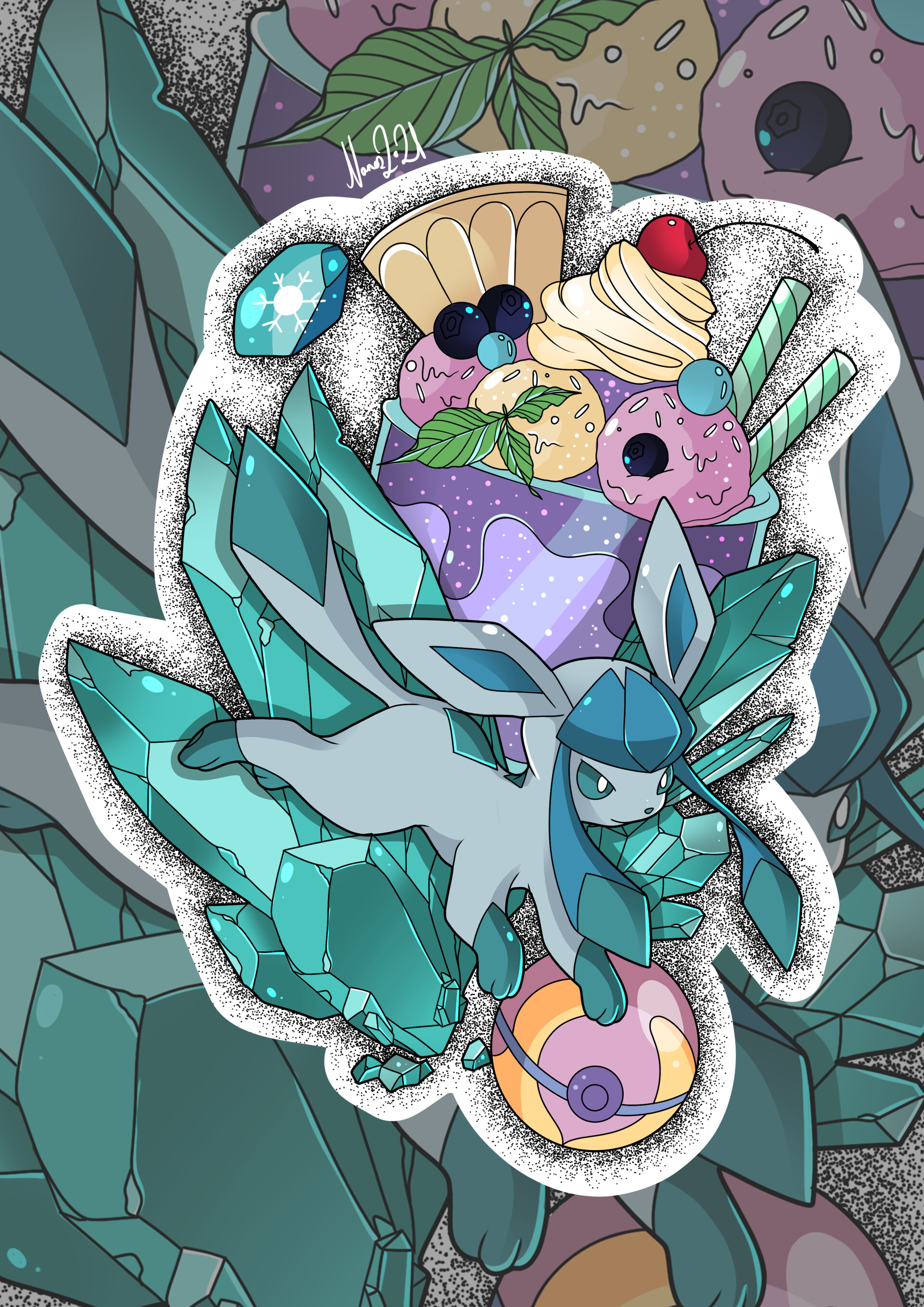 ArtStation - Glaceon Neo Tradional