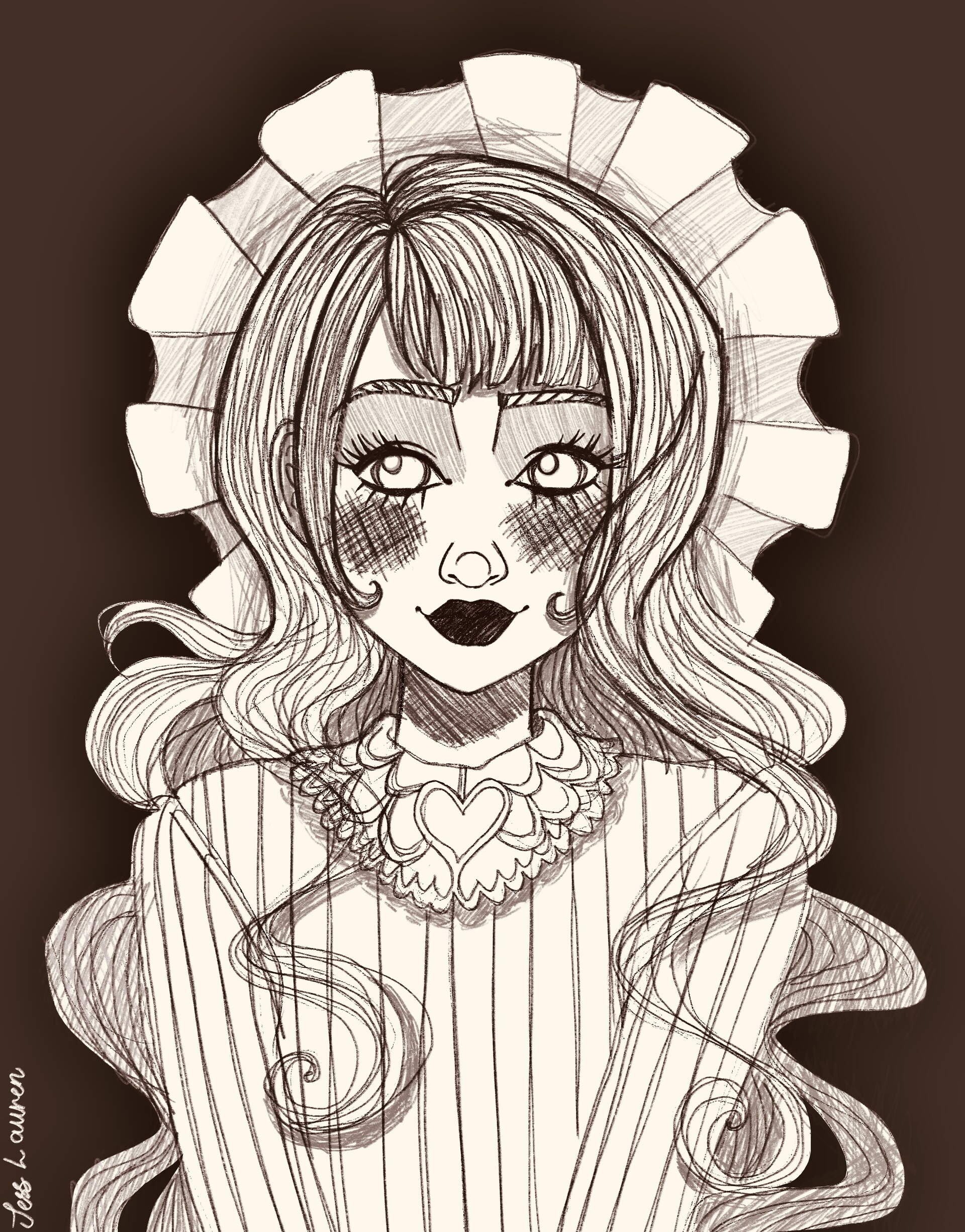 ArtStation - Anne the Porcelain doll (pencil)
