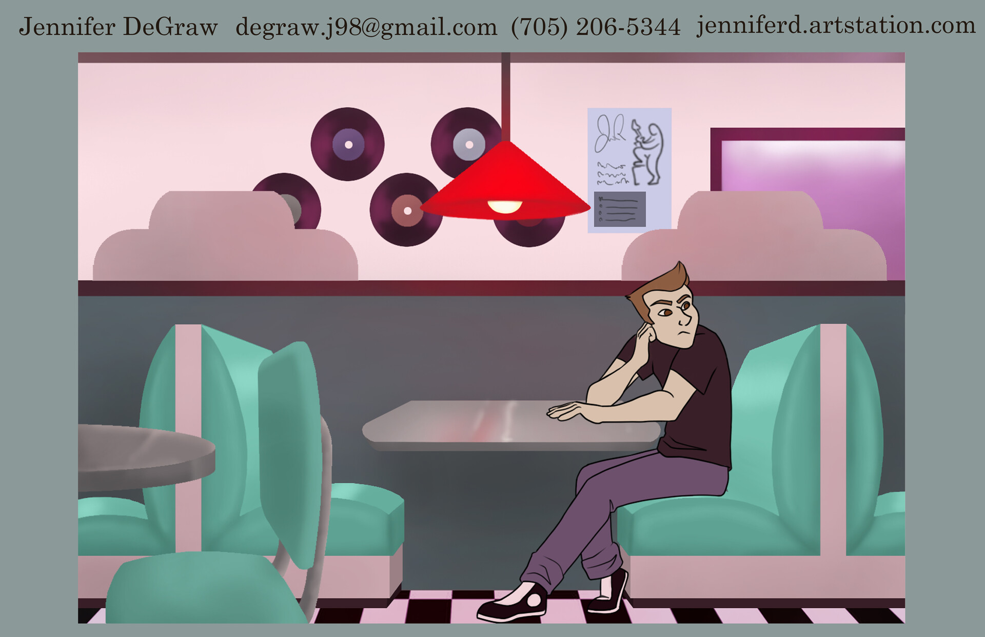 ArtStation - Diner Layout