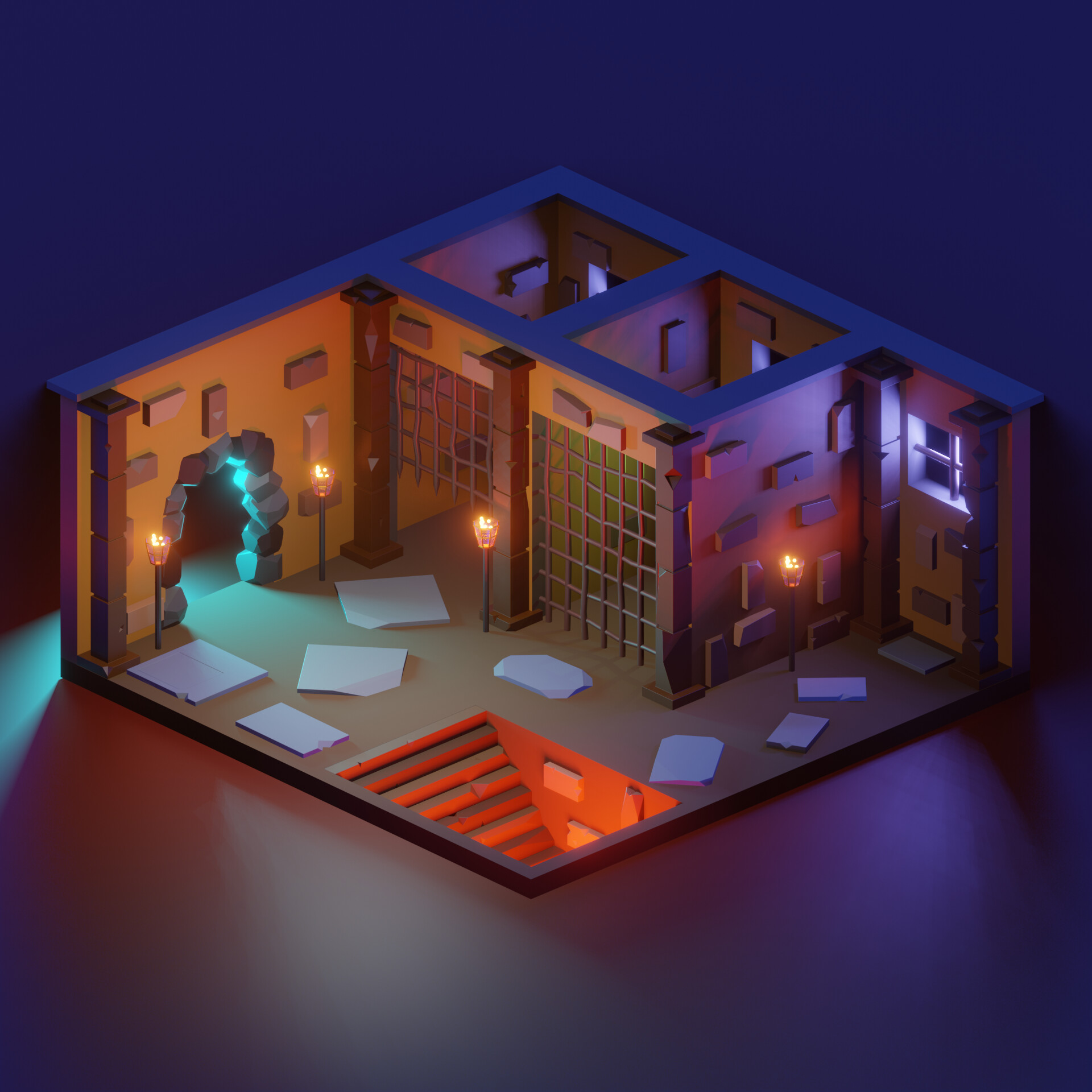 ArtStation - Isometric Dungeon