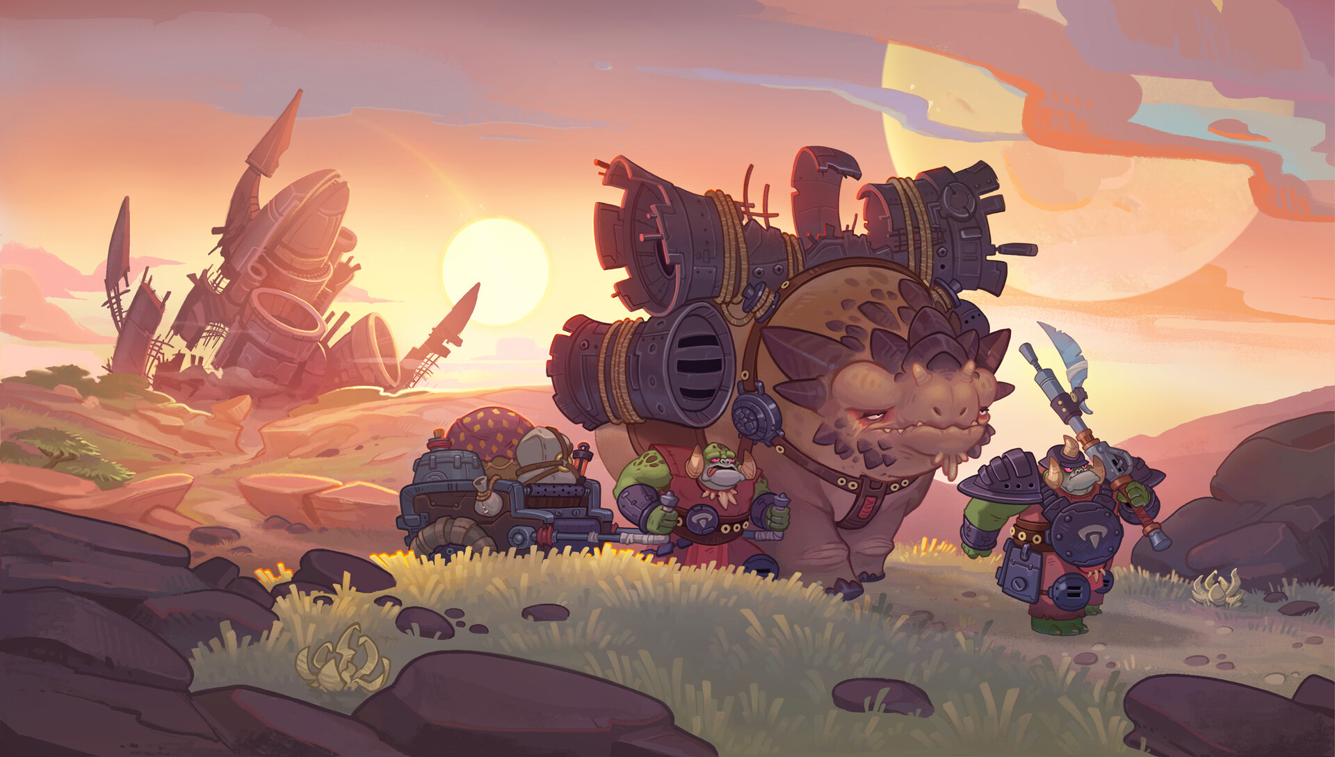 ArtStation - "the Iron Path of the Tengkhs"