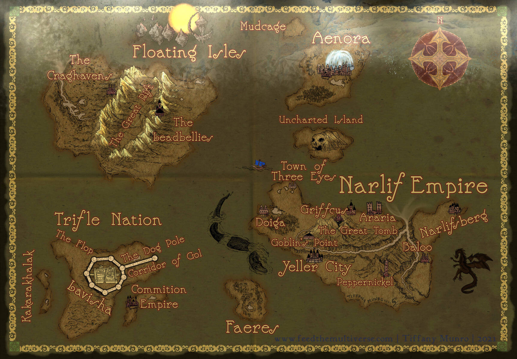 ArtStation - Narlif Empire Map for Kid's RPG