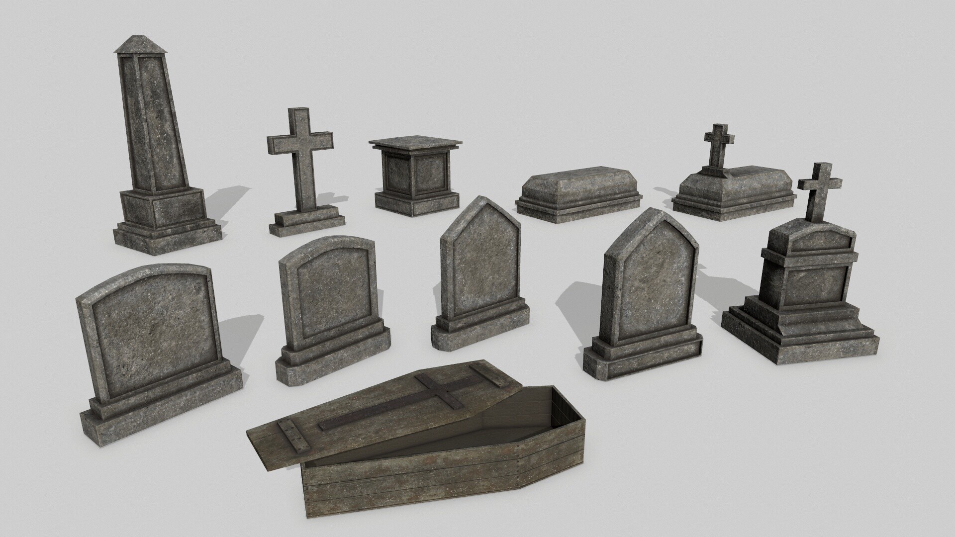 ArtStation - Tomb Stone Set
