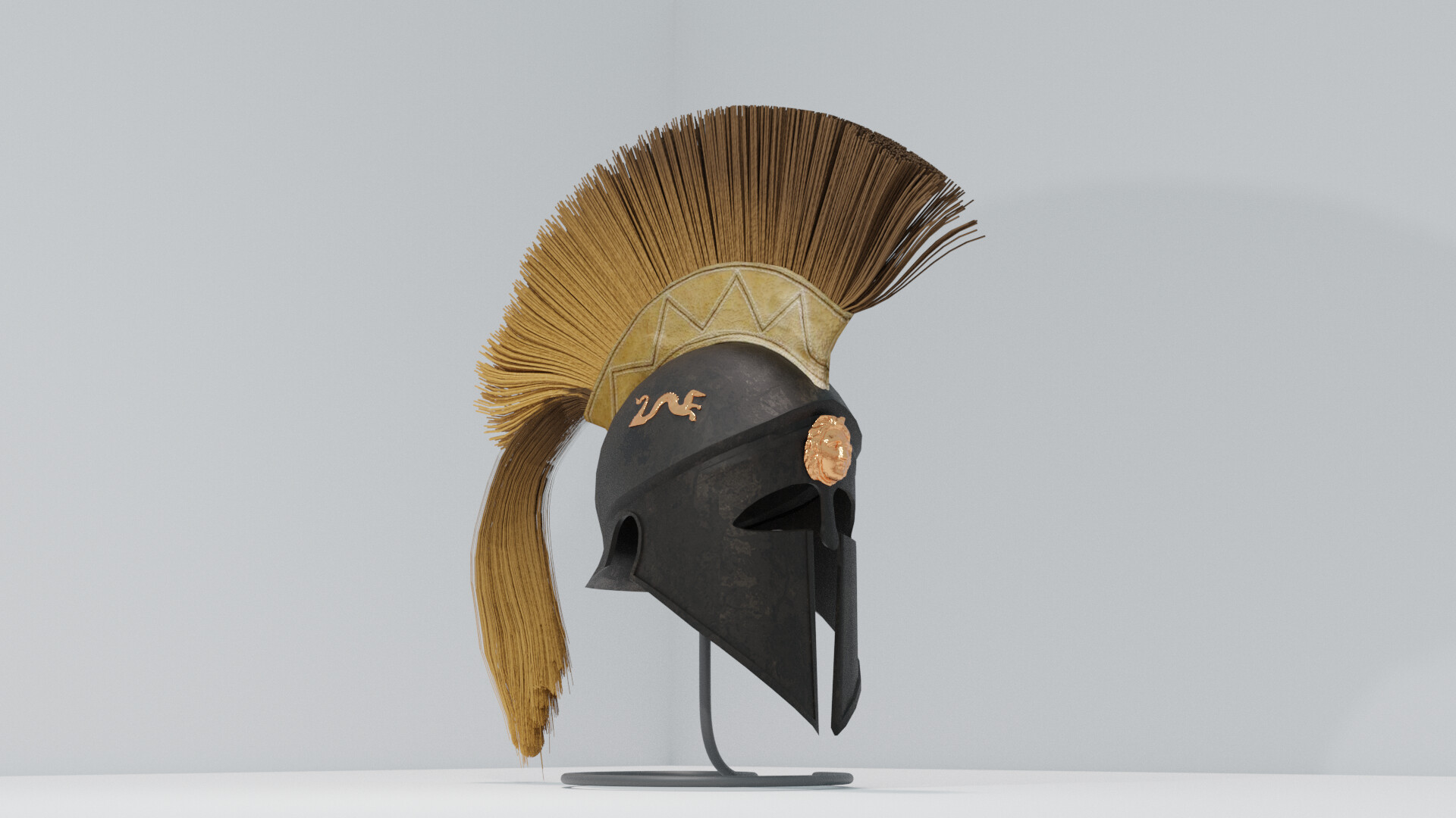 ArtStation - Greek helmet