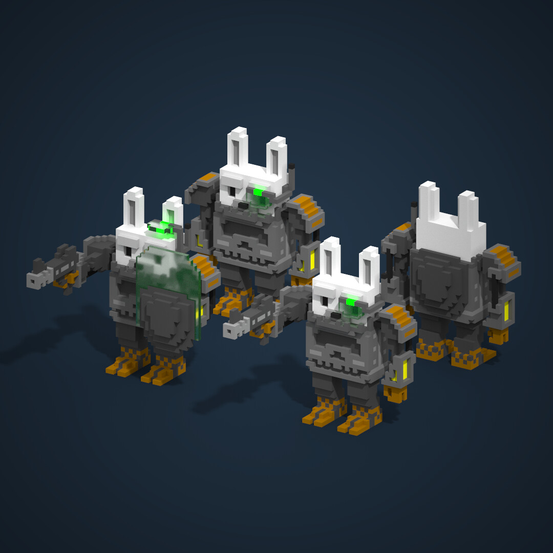 ArtStation - Voxel Art Character Designs