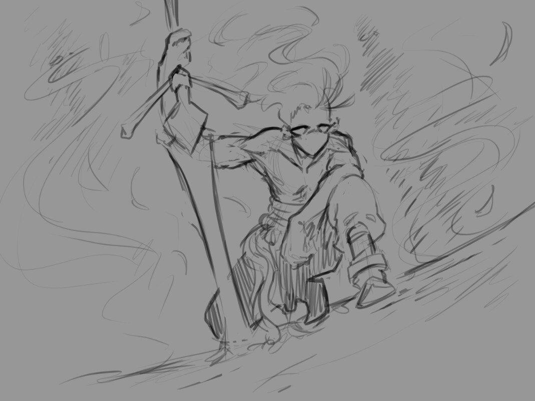 Eric Epichkin - Ashes to Embers character sketches