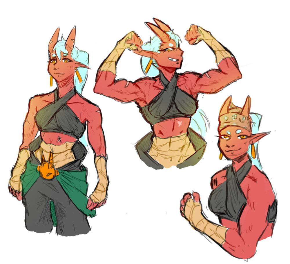 Eric Epichkin - Ashes to Embers character sketches