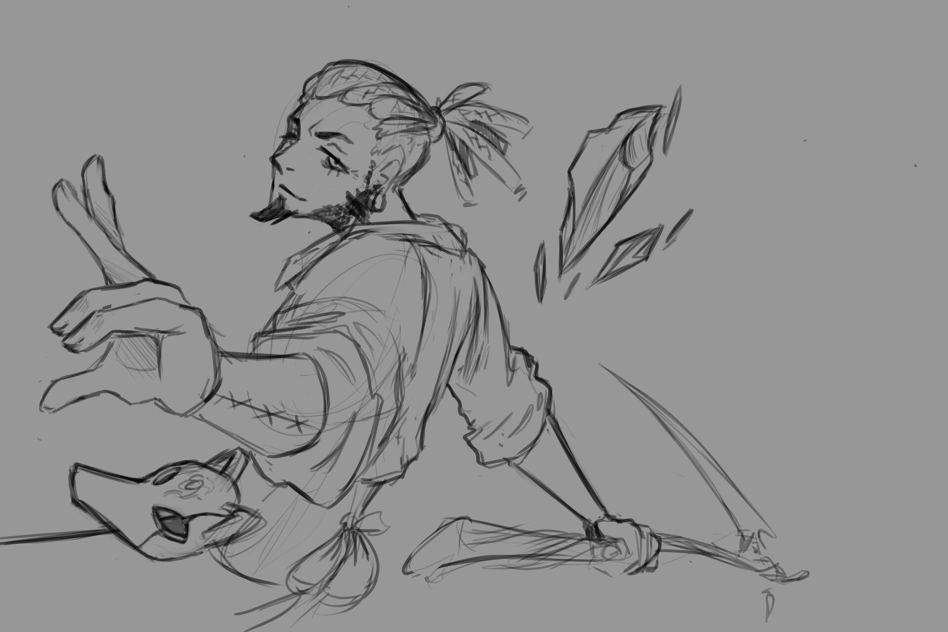 Eric Epichkin - Ashes to Embers character sketches