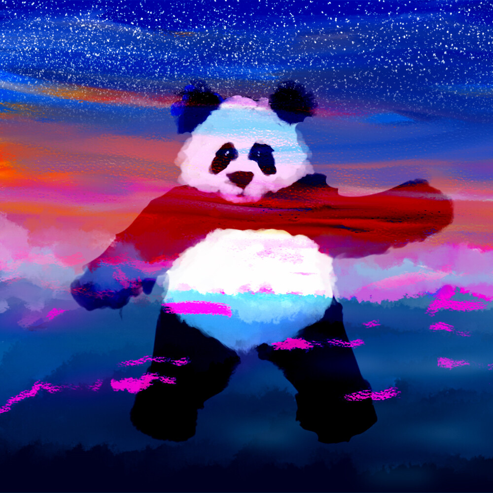 ArtStation - Mystical cloud panda