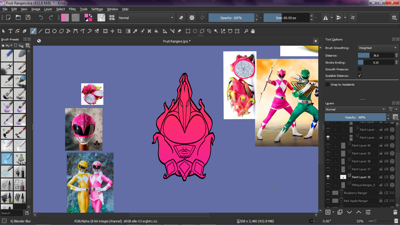 Dragoon - Pitaya/Dragon Fruit Ranger - Mighty Morphin Power Rangers