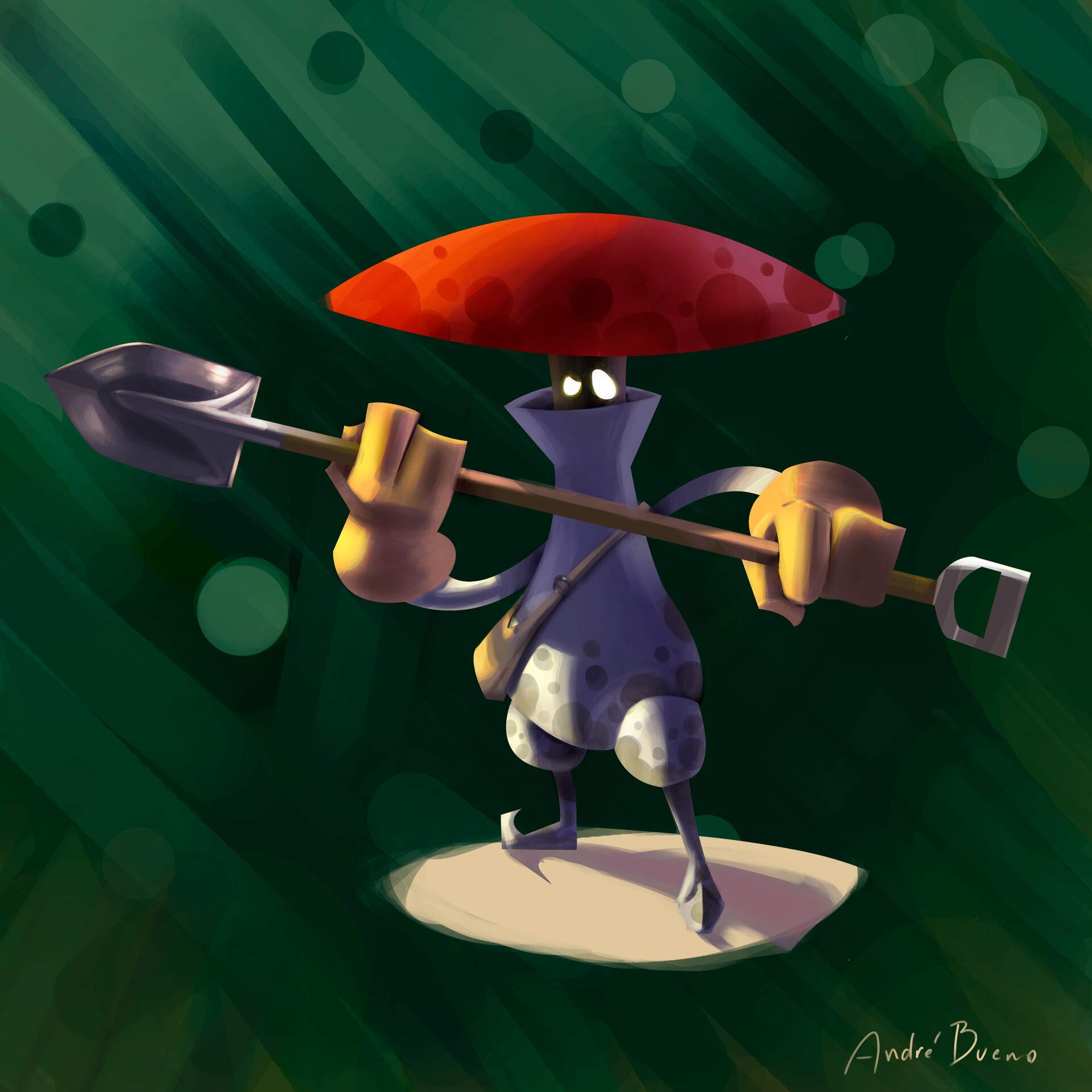 ArtStation - Fun-Gi the Mushroom Warrior
