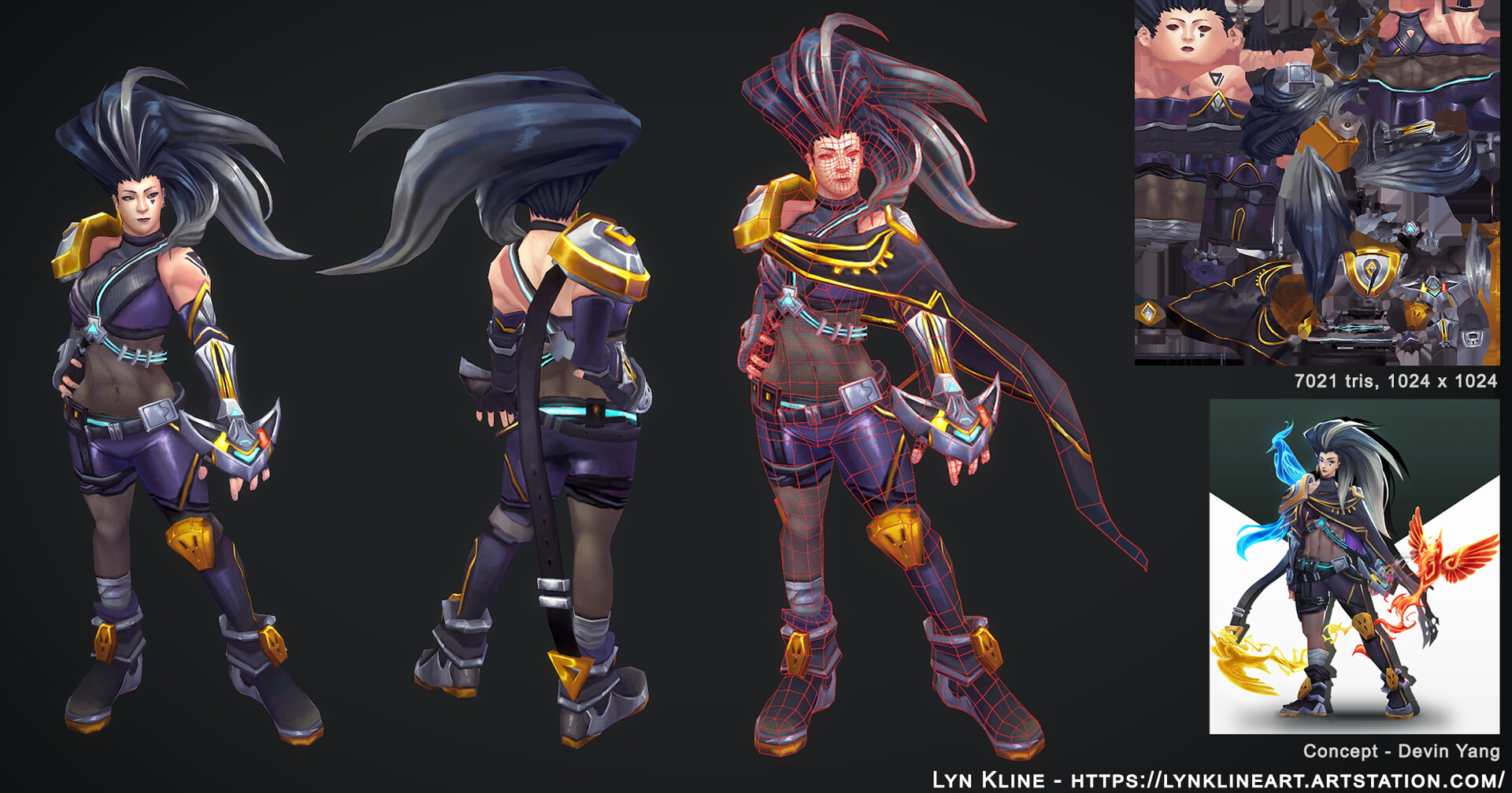 Lyn Kline - 3d Hand-painted Character Model - Ara