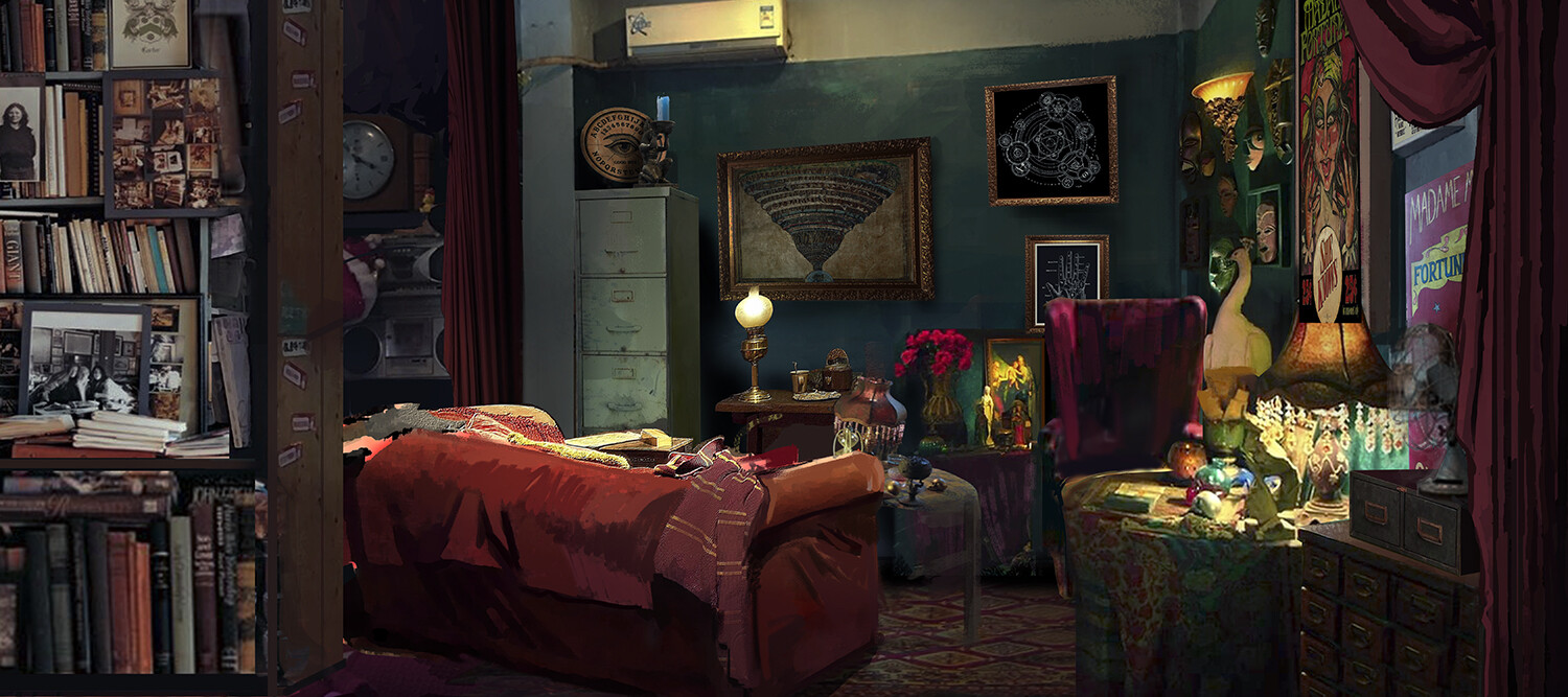 ArtStation - Challenge 100 exercises #2 Divination Shop