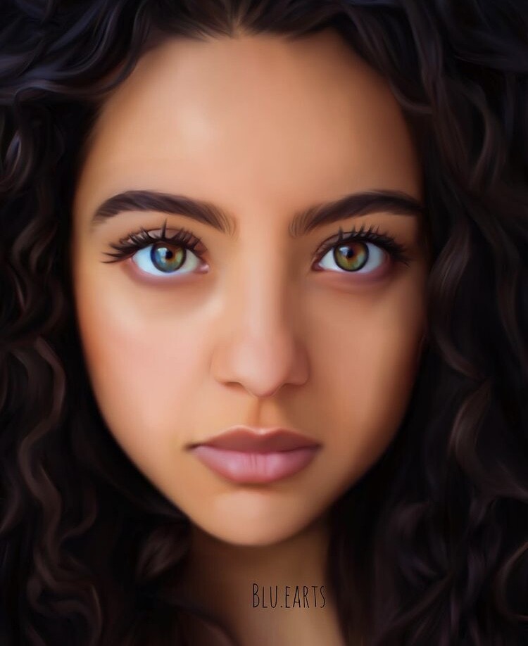 ArtStation - Woman with Beautiful eyes