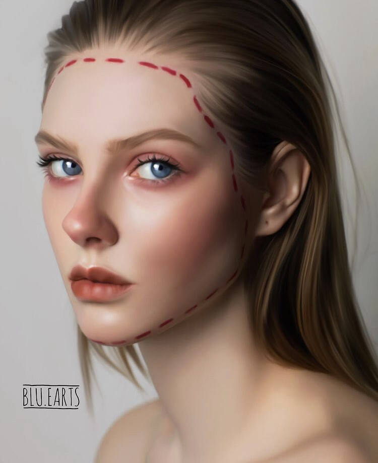 ArtStation - Woman Realistic Portrait
