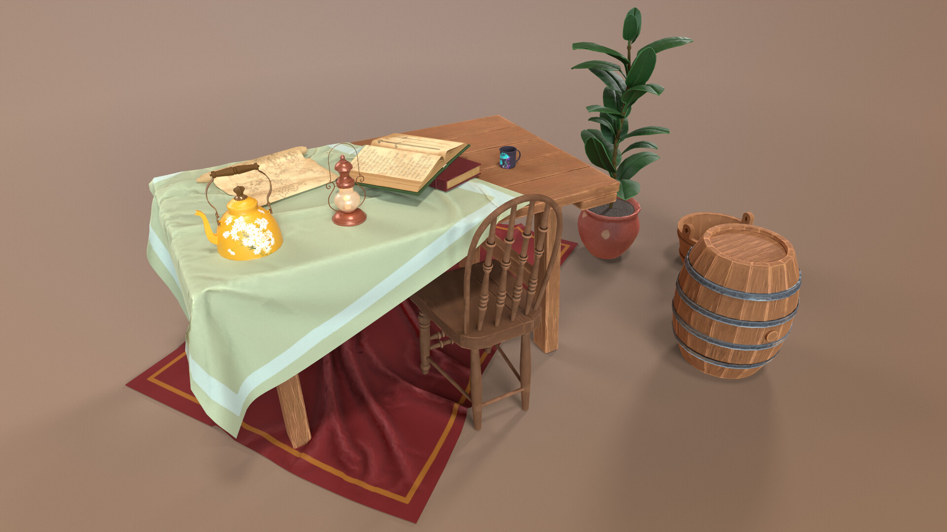 ArtStation - Stylized room