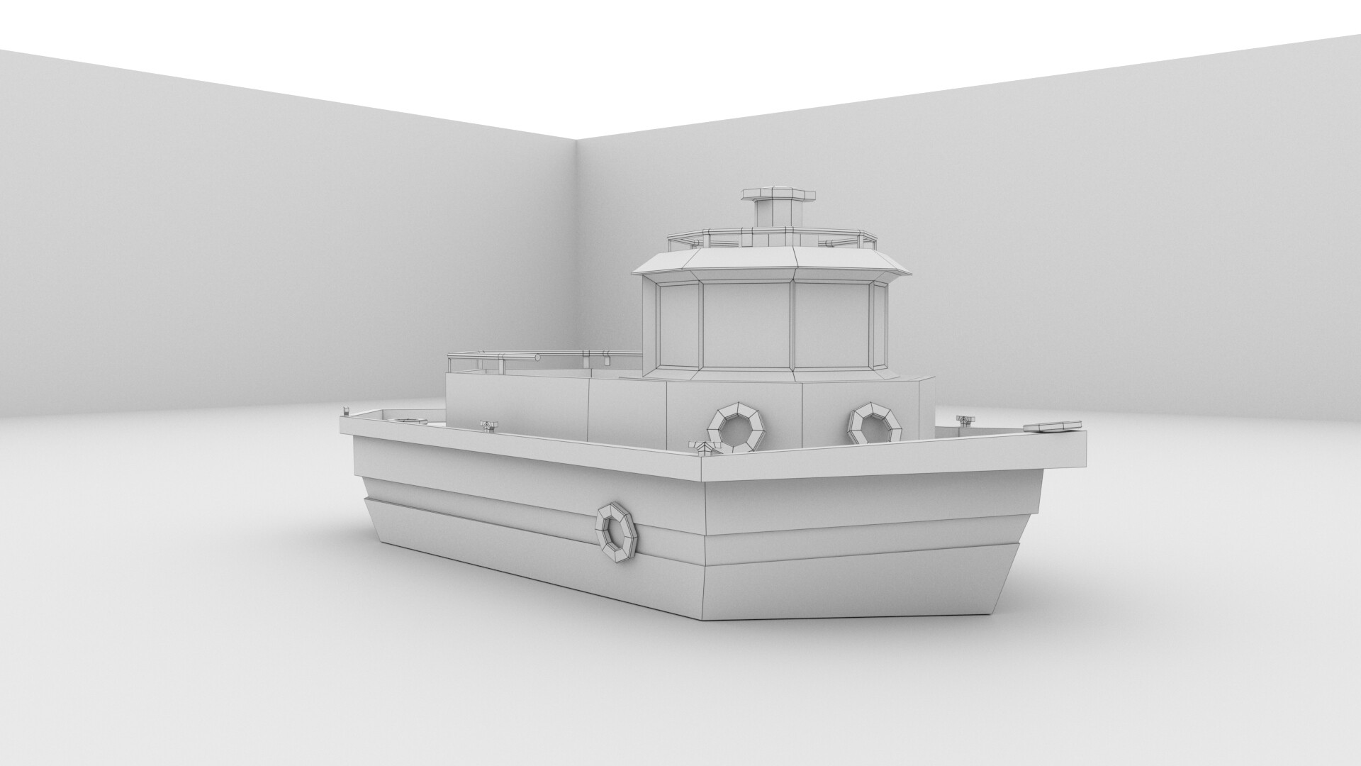 ArtStation - 3D_Model_boat