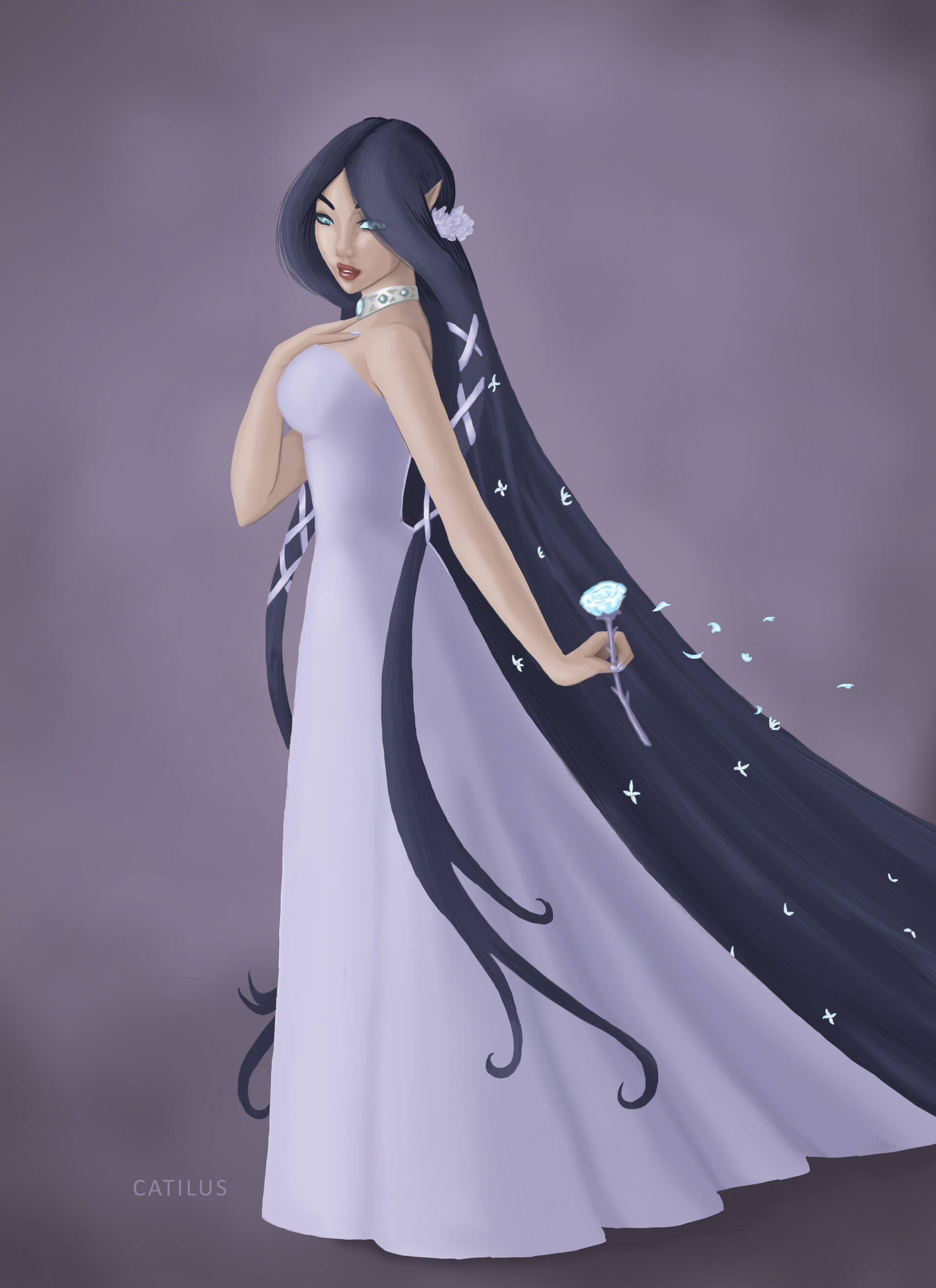 ArtStation - Oriel in a Flowy Dress – D&D Character