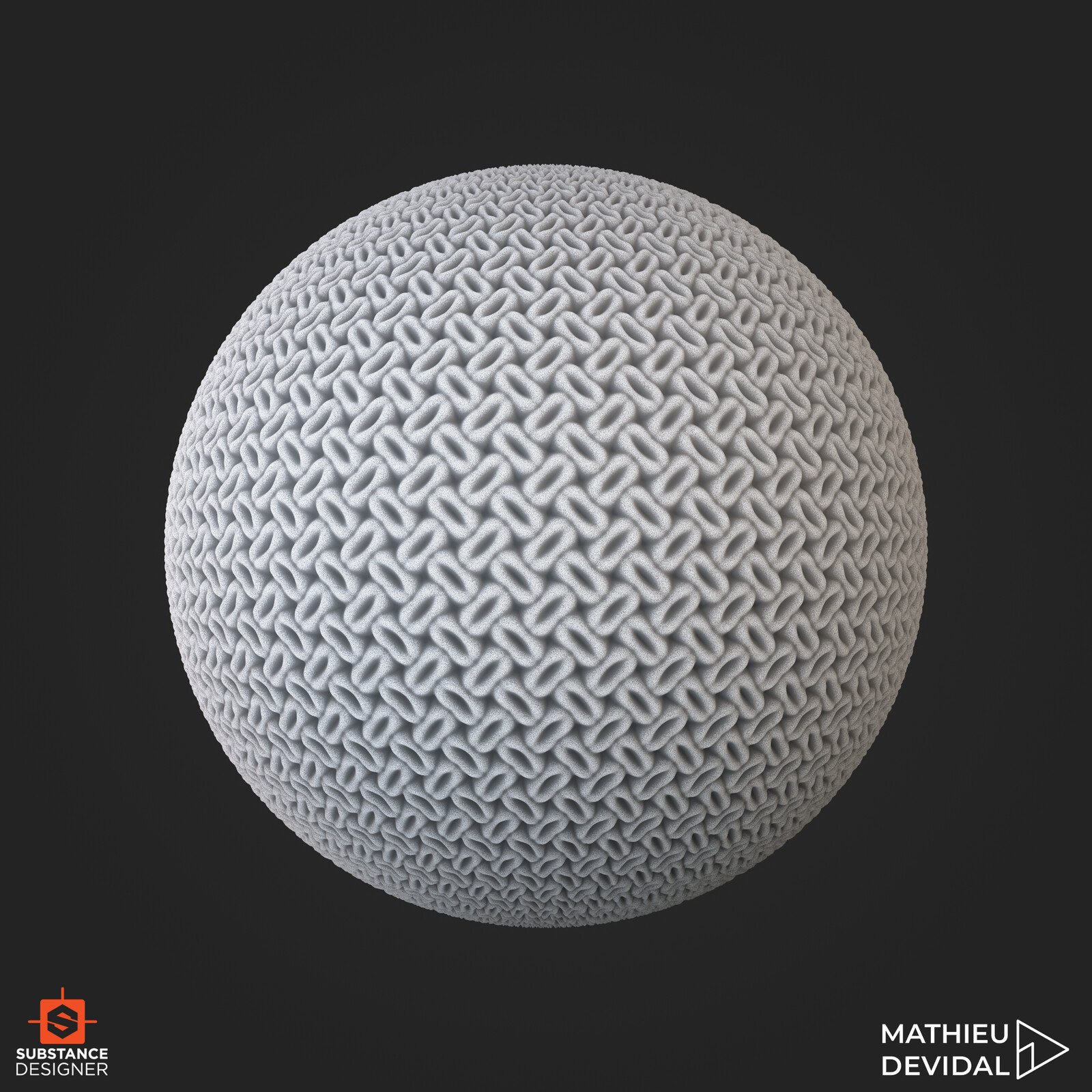 Mathieu Devidal - Stylized Fabric Cotton Material - Substance Designer