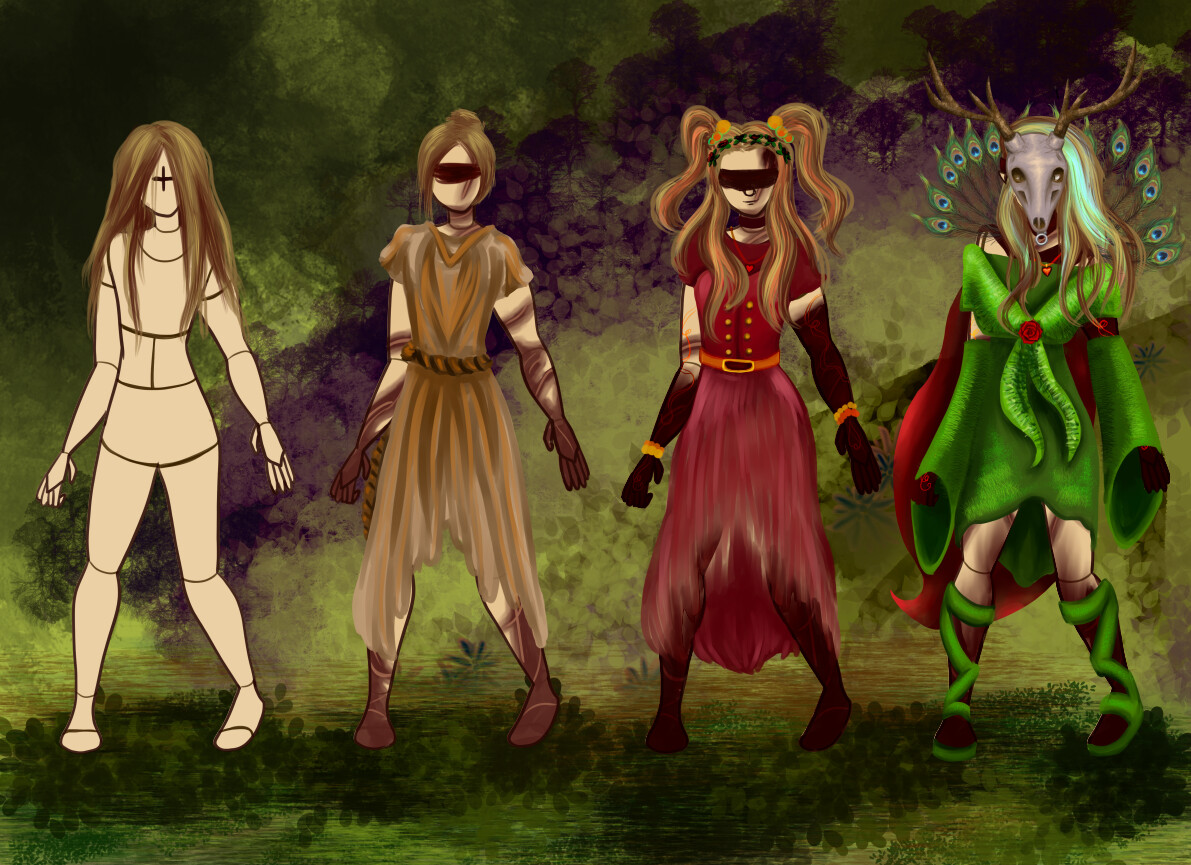 ArtStation - Ria - The Progression of a Character