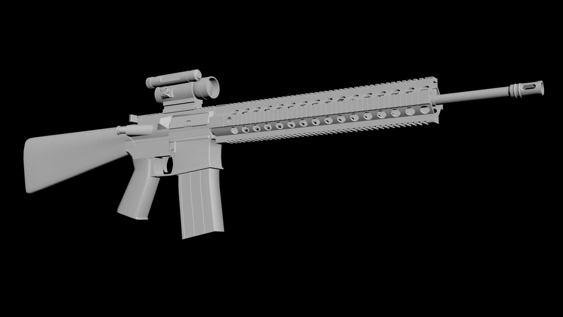 ArtStation - WIP M16 Rifle