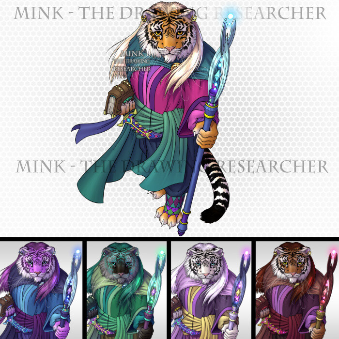 ArtStation - Rakshasa (Tiger) Wizard / Sorcerer - DnD Tabletop Token ...