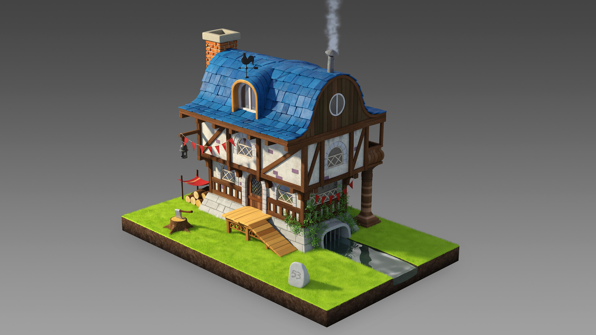 ArtStation - Cartoon House