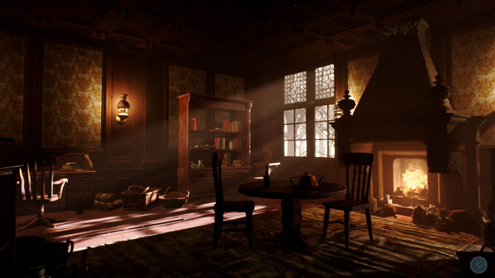 ArtStation - Vintage Interior Environmental Design