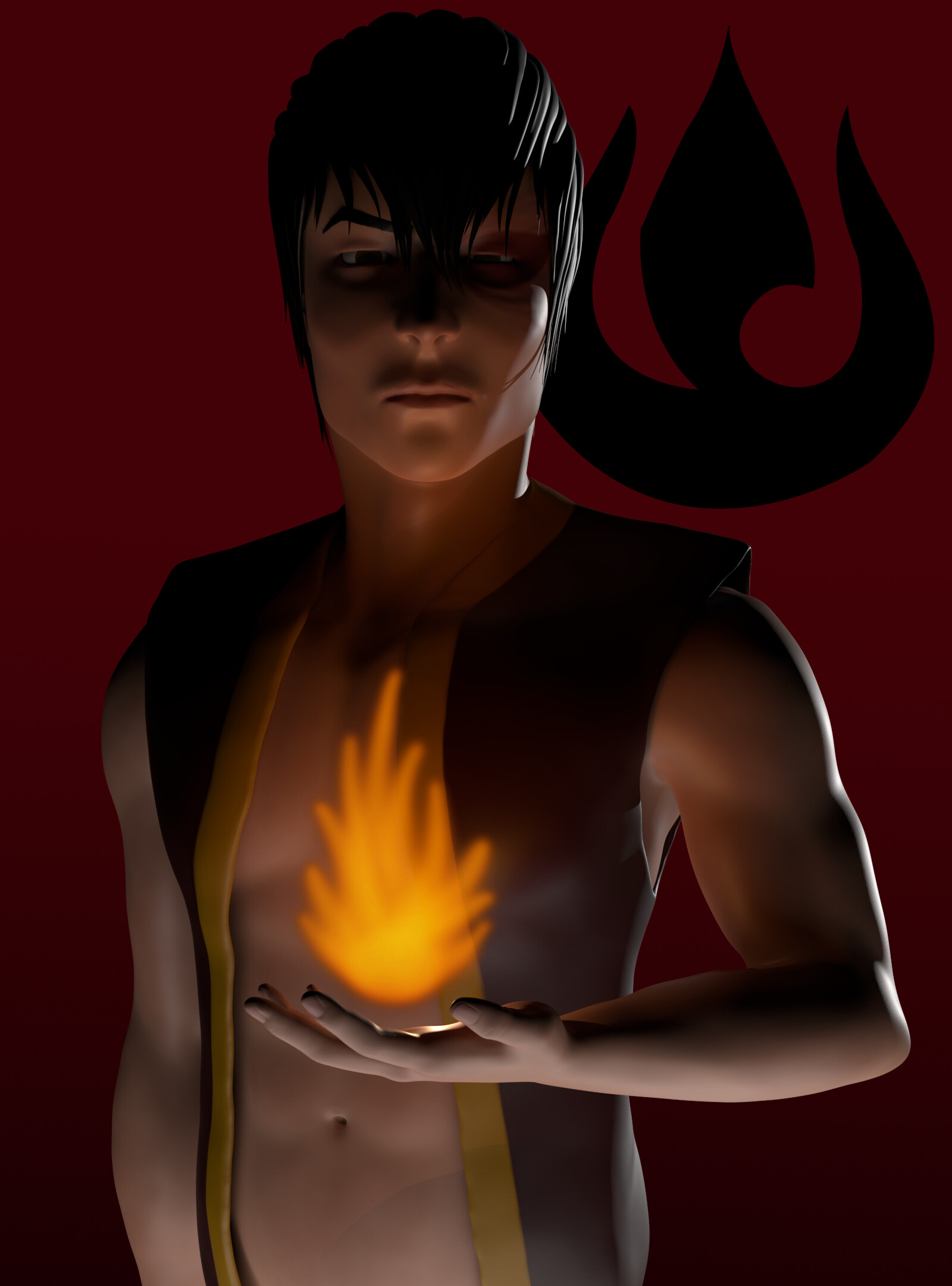 ArtStation - ATLA - Zuko 3D Sculpt