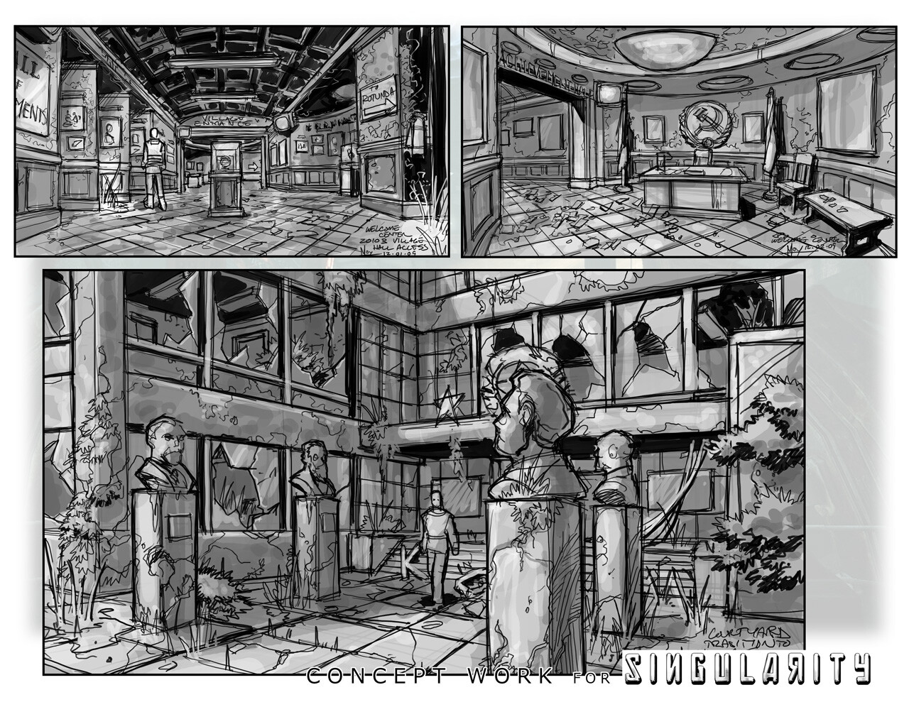 Jeffrey Moy - Singularity Game Environment Concepts