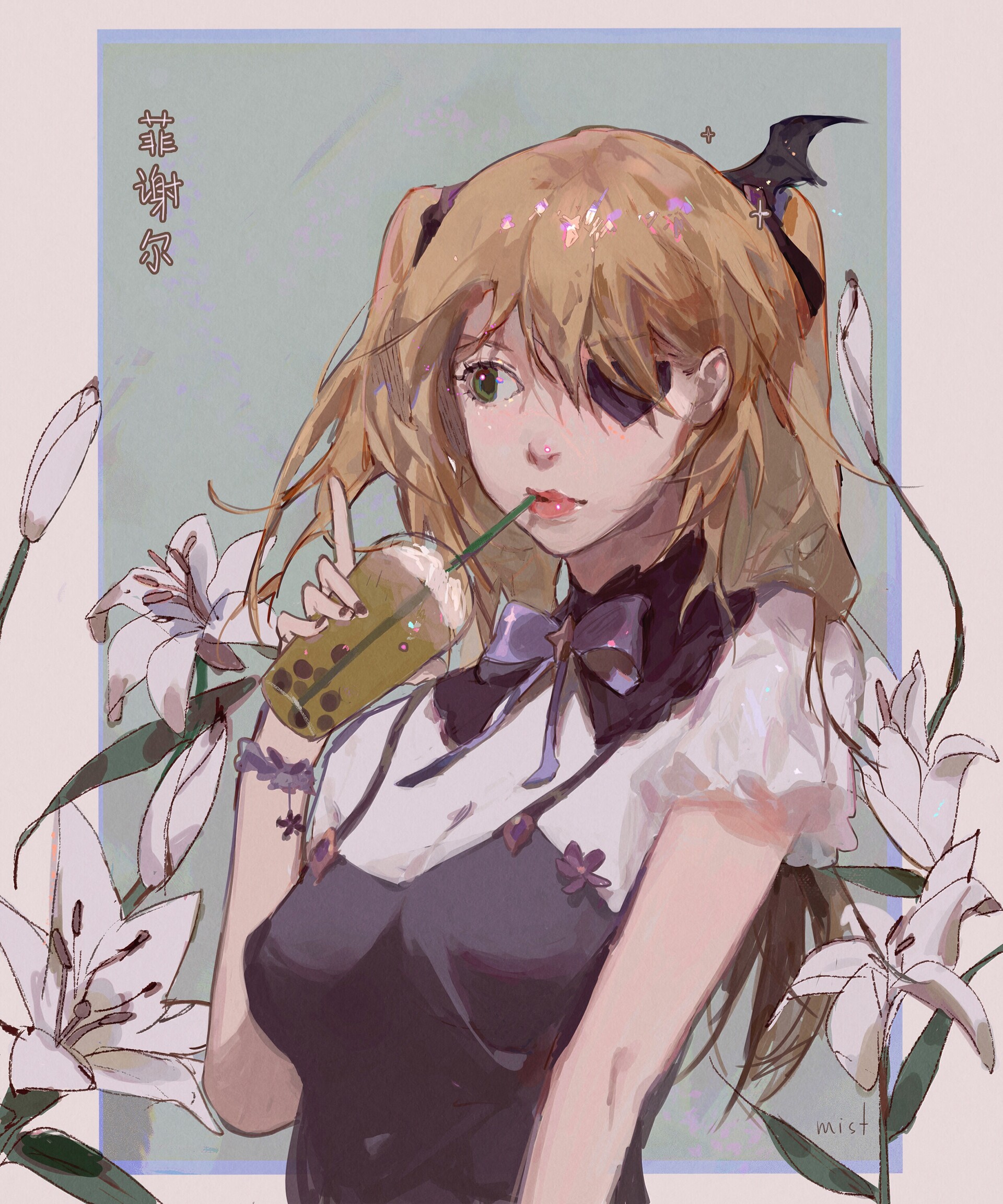 ArtStation - Fischl with boba tea