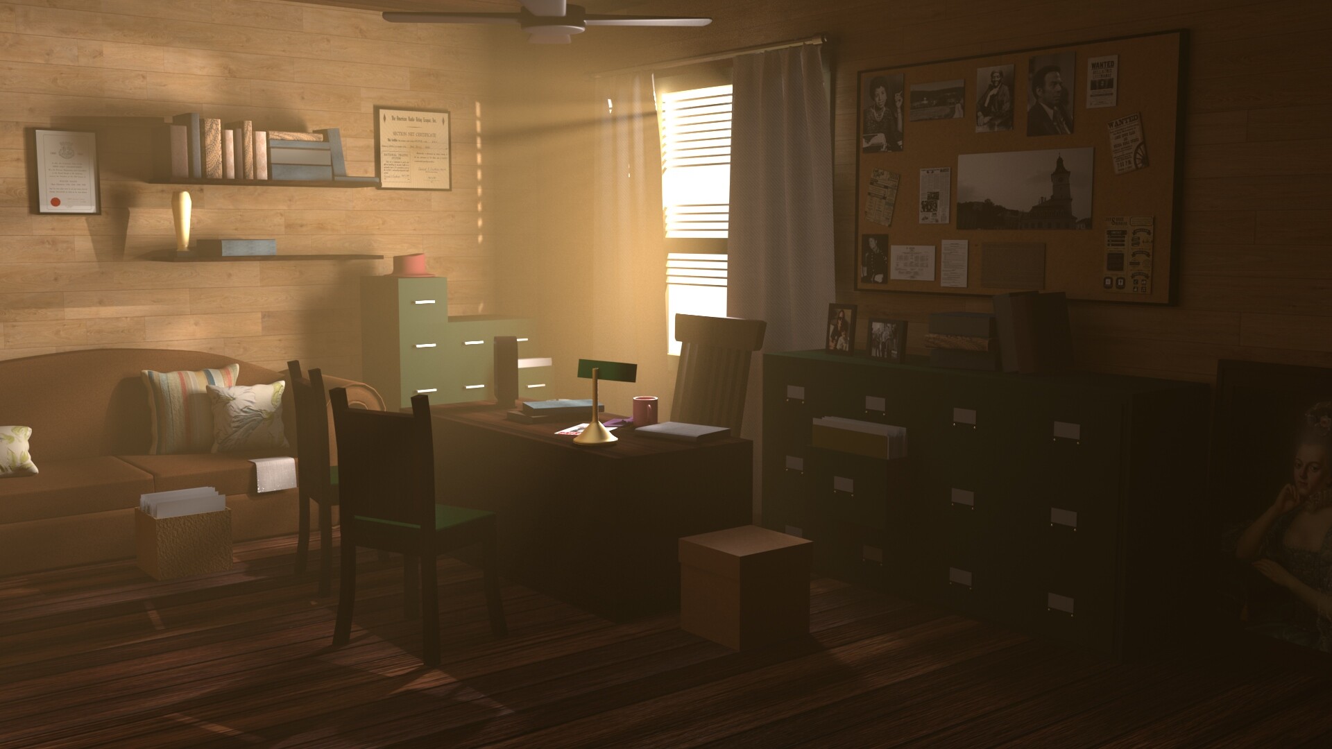 ArtStation - Detective Room