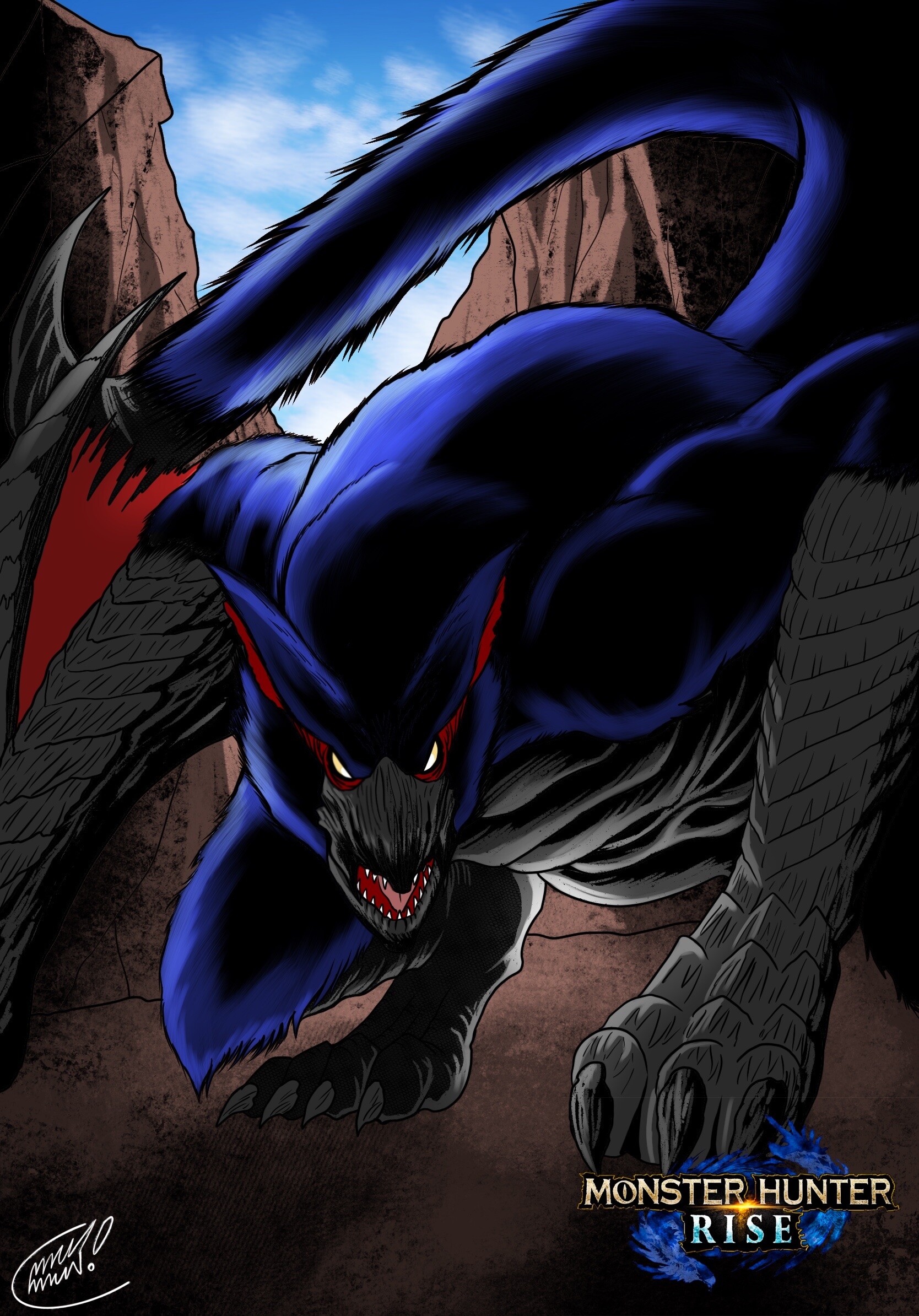 ArtStation - MHRISE- Nargacuga