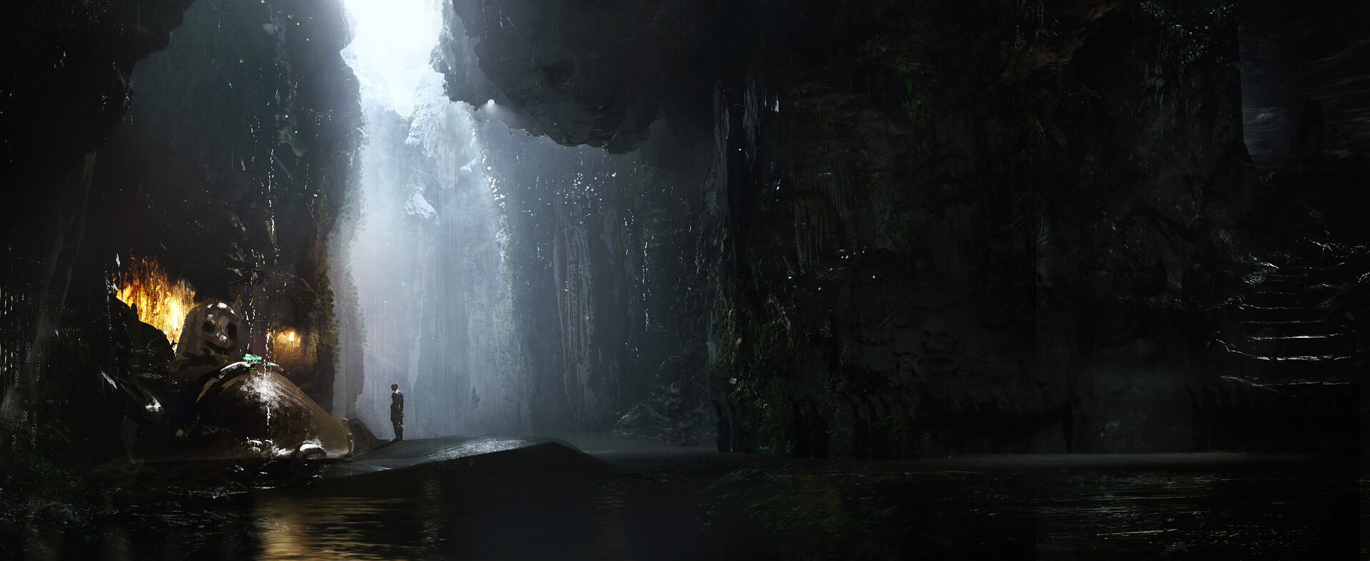 ArtStation - Underground Dark Beast scene environment setting