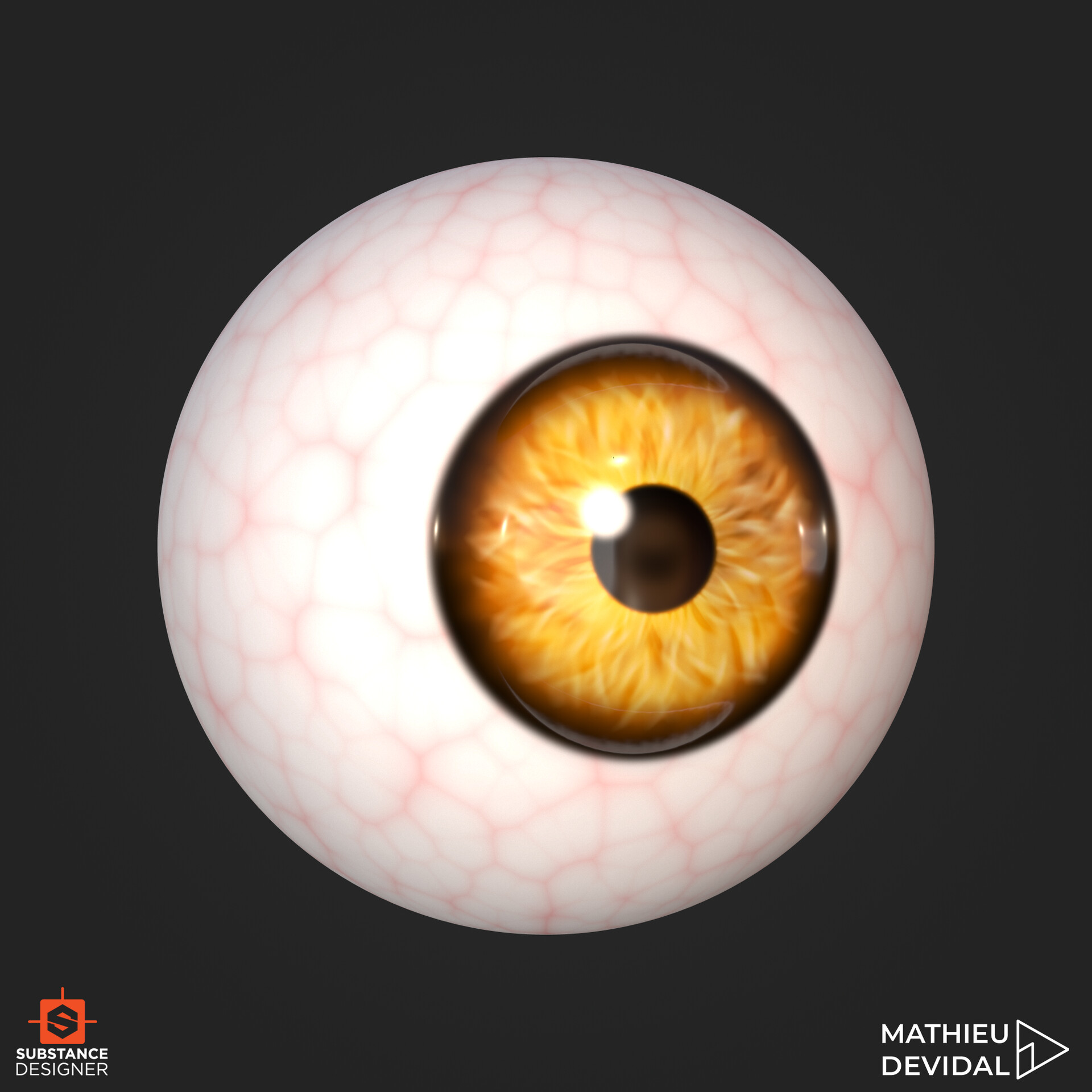 ArtStation - Stylized Eye Material - Substance Designer