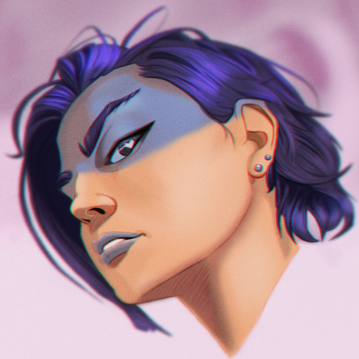 Cass Mallaley - Stylized Self Portrait