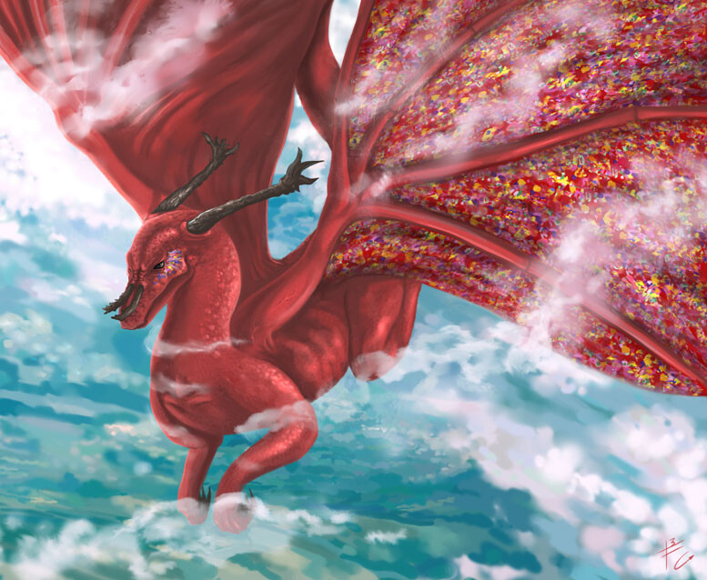 ArtStation - red dragon