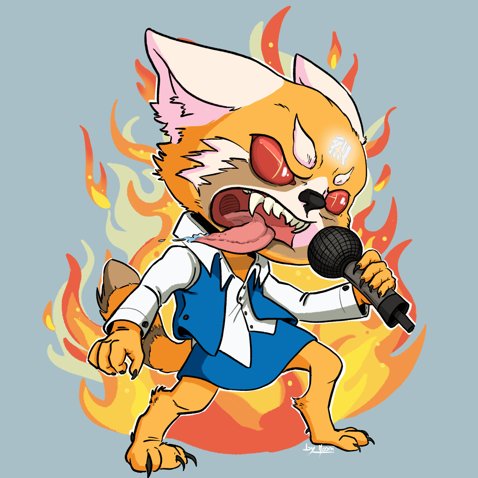 ArtStation - Fanart of retsuko for aggretsuko