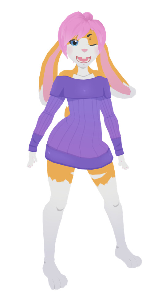 Luis Ruiz - Cerby Bunny - VRChat Avatar Comission