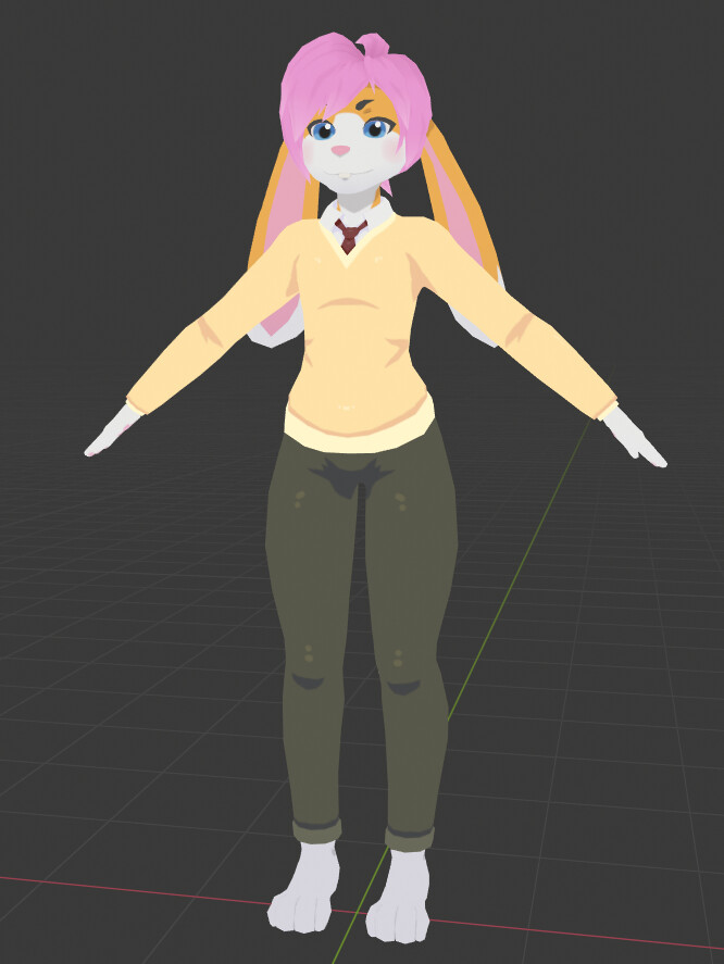 Luis Ruiz - Cerby Bunny - VRChat Avatar Comission