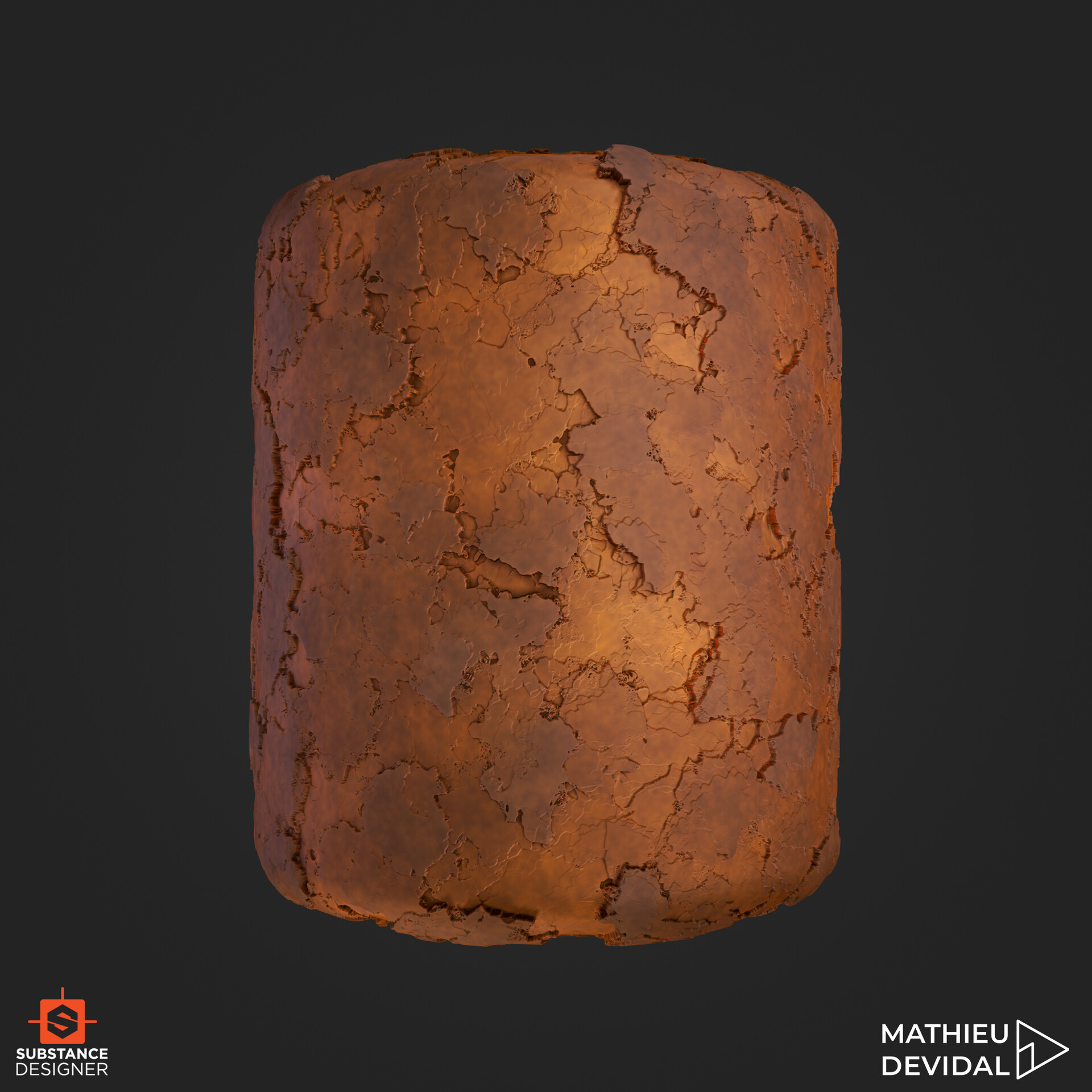 Mathieu Devidal - Stylized Rust Material - Substance Designer