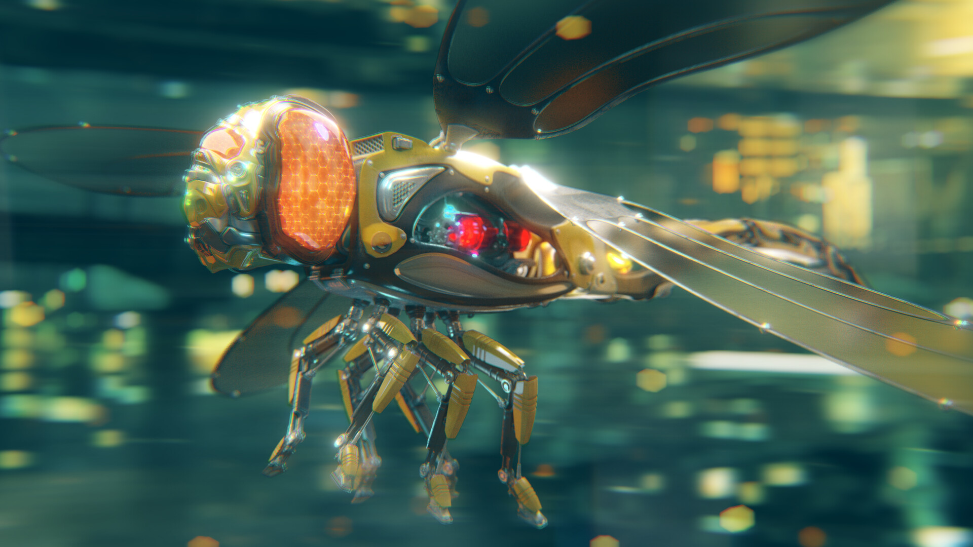 ArtStation - Dragonfly scifi 2021